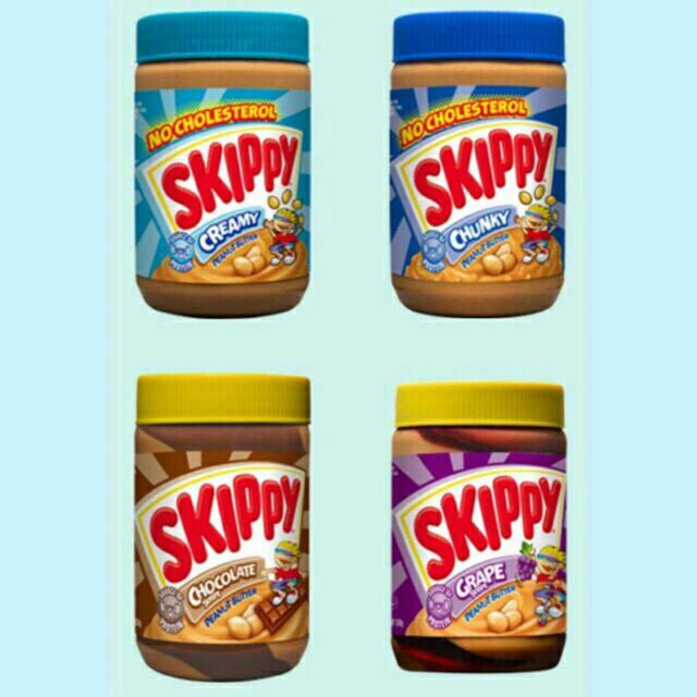 Skippy Peanut Butter Chunky/ Creamy/ Grape/ Choc 500g-530g | Shopee ...