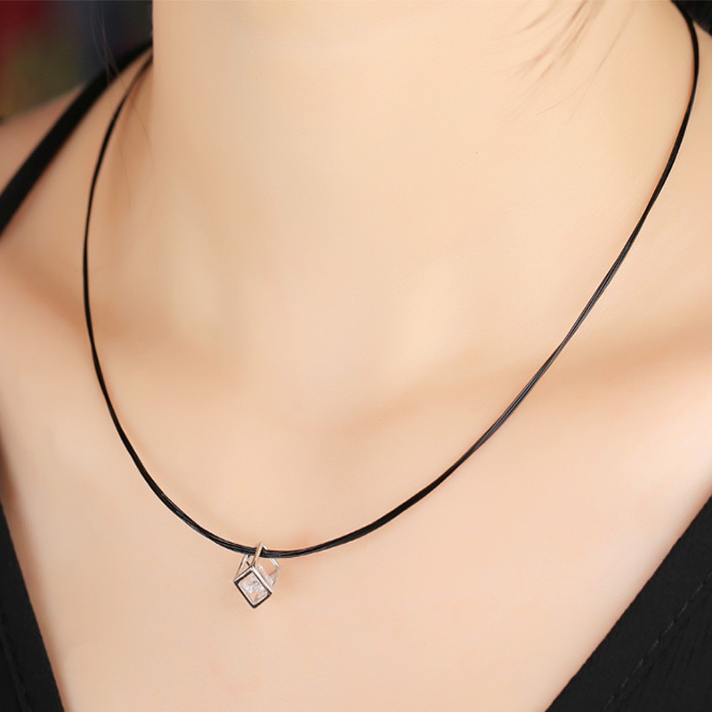 Japan Imported High-End Steel Wire Rope Steel Wire Black Necklace Rope ...