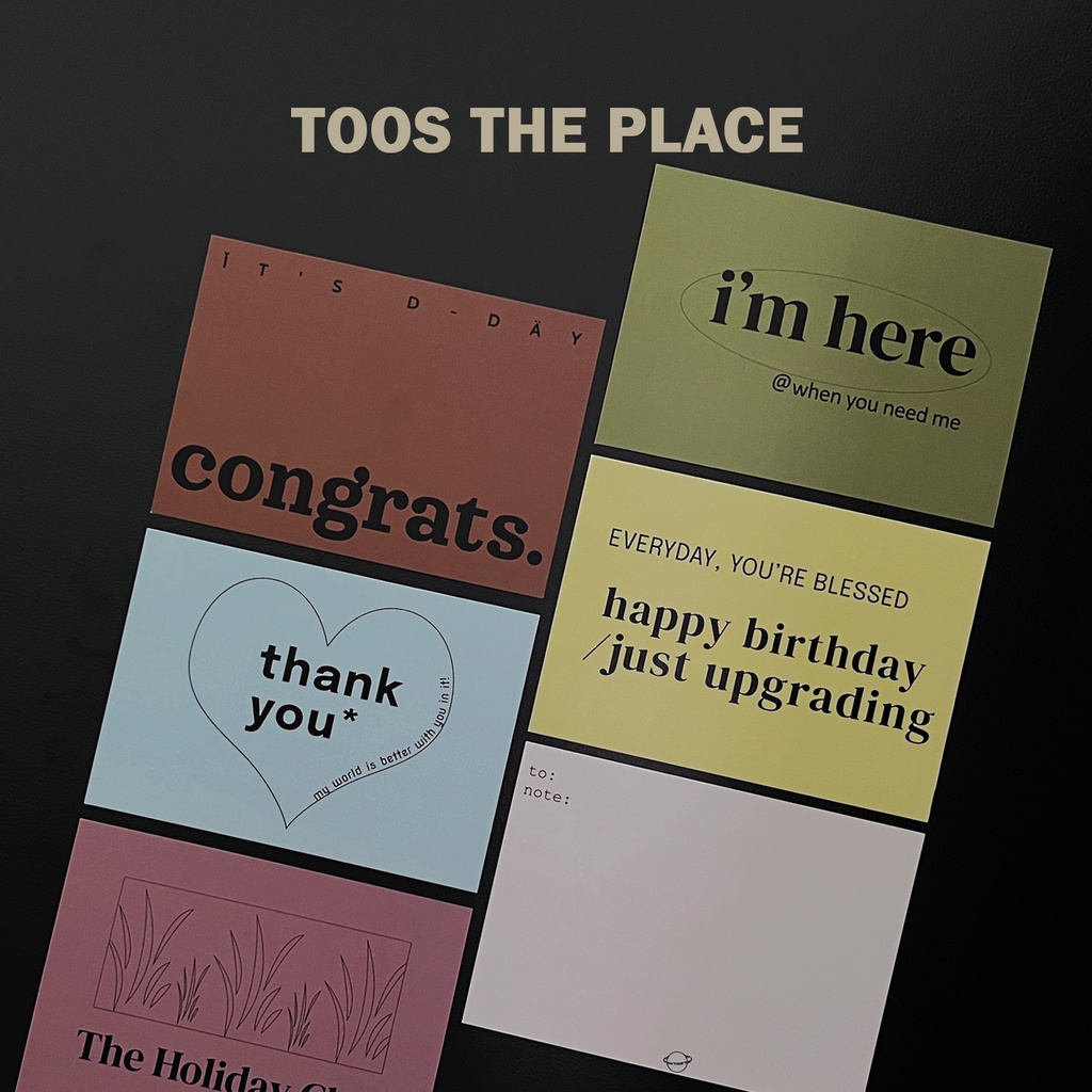 Toos Kad, Gift Card, Wish Card, Greeting Card, Thank You, Birthday ...