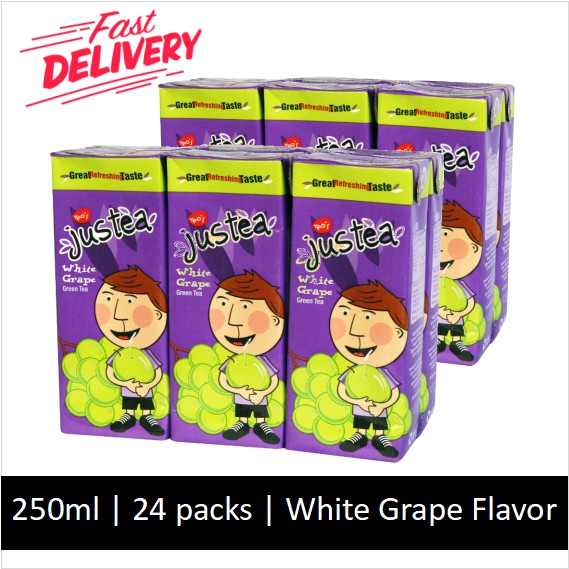 Justea White Grape Green Tea 250ml x 24 pack | Shopee Malaysia