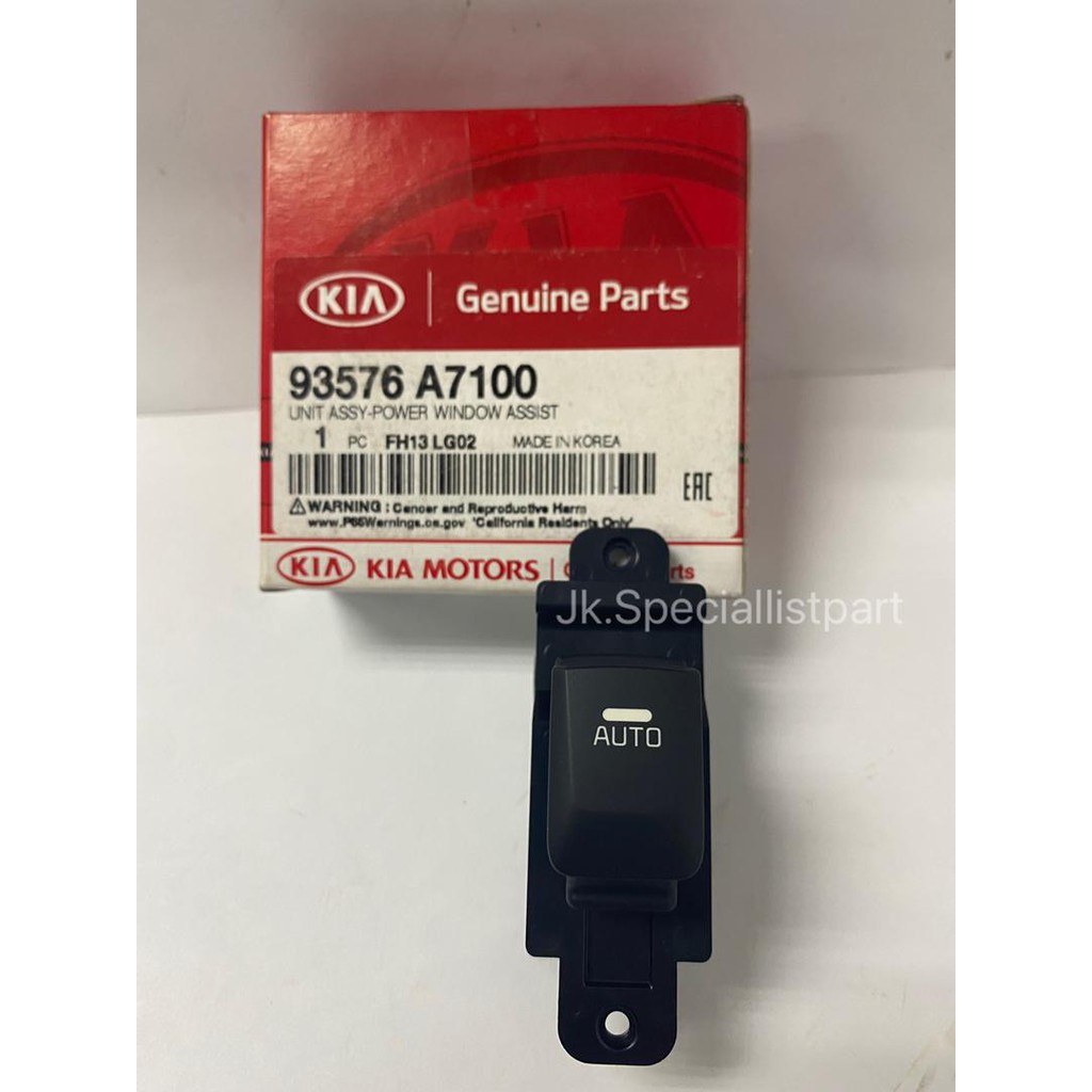 POWER WINDOW SWITCH SINGLE FRONT LEFT GENUINE PART (ORIGINAL) [93576 ...