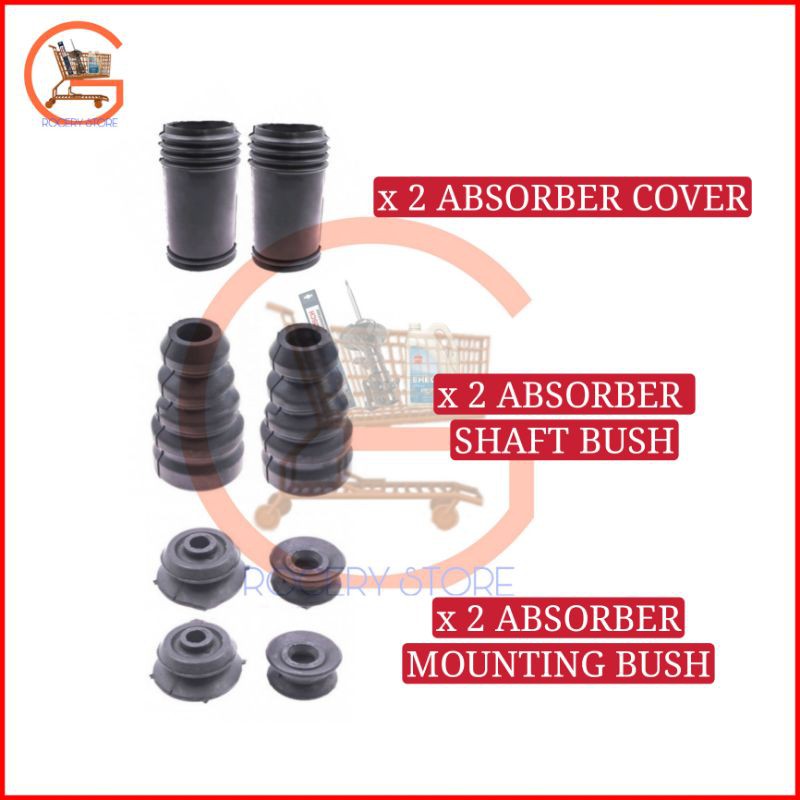 Absorber Bush Set (Rear) Proton Wira Waja Gen2 Persona Satria 1.3 ...