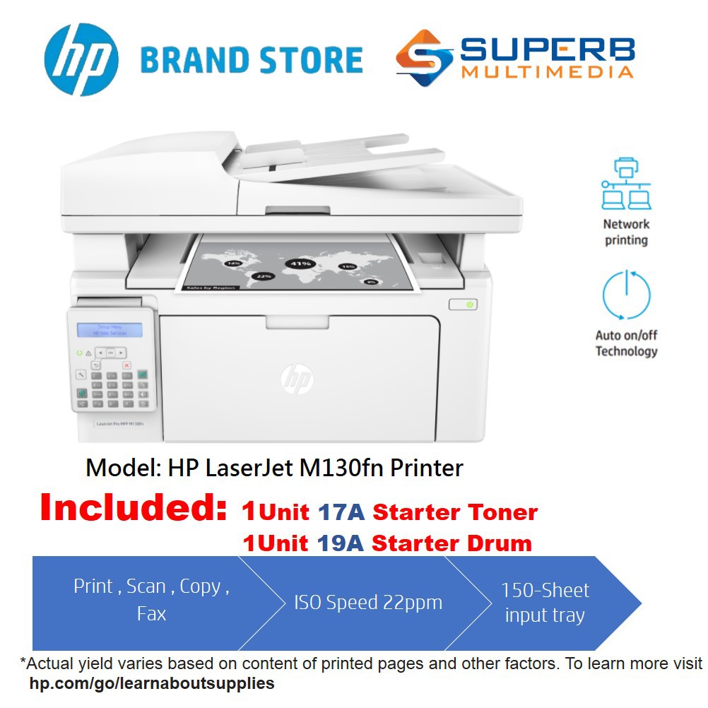 HP LaserJet Pro MFP M130fn Printer (E-Wallet TnG RM80) | Shopee Malaysia