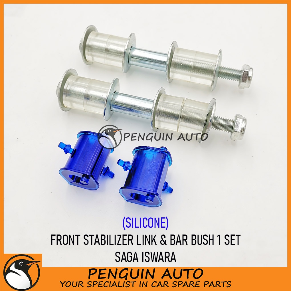 PROTON SAGA ISWARA FRONT STABILIZER LINK & BAR BUSH SILICONE 1SET ...