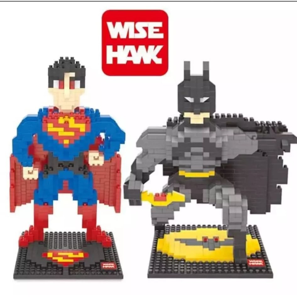 No.65 Building Blocks (DC comics: 700+ pieces)/蝙蝠侠超人系列积木 （Ready Stocks ...