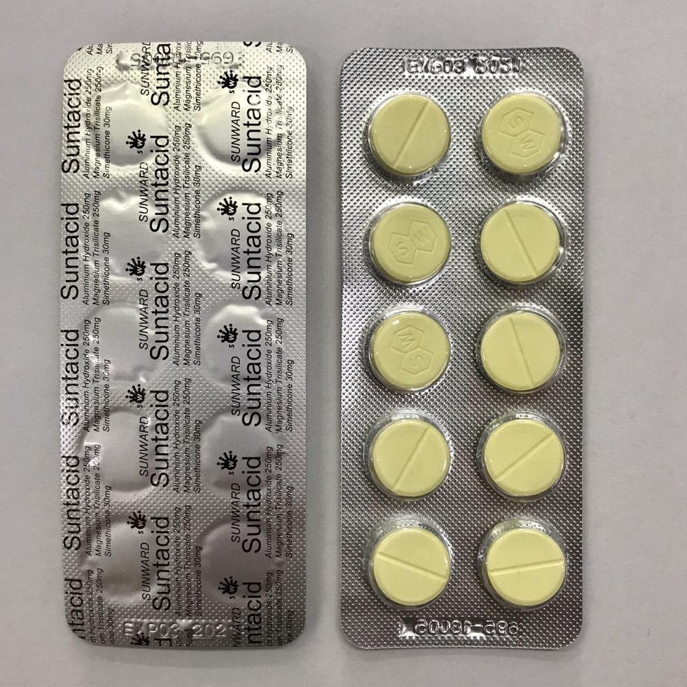 SUNTACID TABLET 10'S | UBAT ANGIN/GASTRIK/PEDIH ULU HATI (EXP : SEPT ...