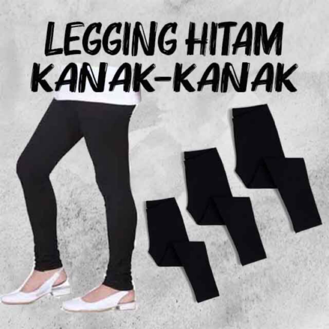 Kids Legging Kids Black & White. / Legging Budak Hitam & Putih / Saiz 2 ...