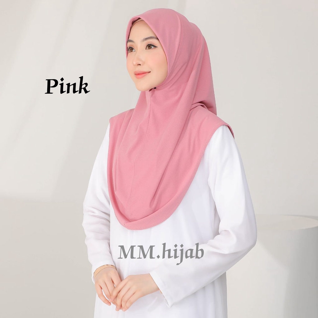 Tudung Sarung Moscrepe Sarimah Plain Instant READY STOCK SIZE M L | Shopee Malaysia