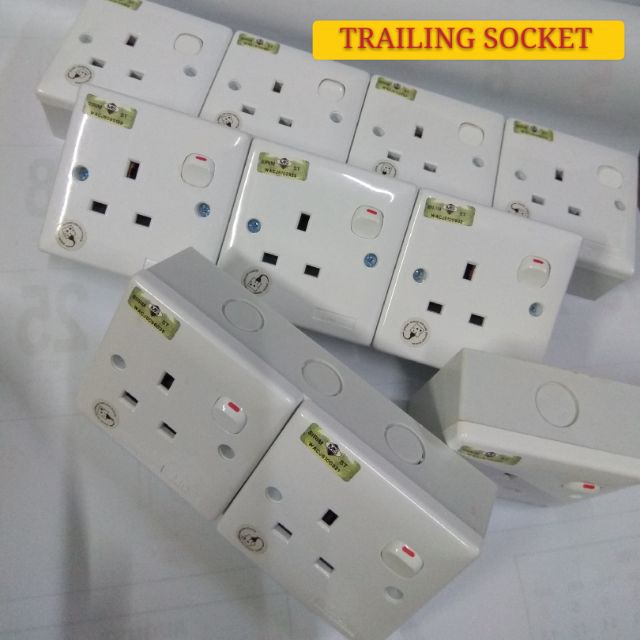 Extension socket / Trailing Socket Base Complete Wire 1G, 2G, 3G & 4G ...