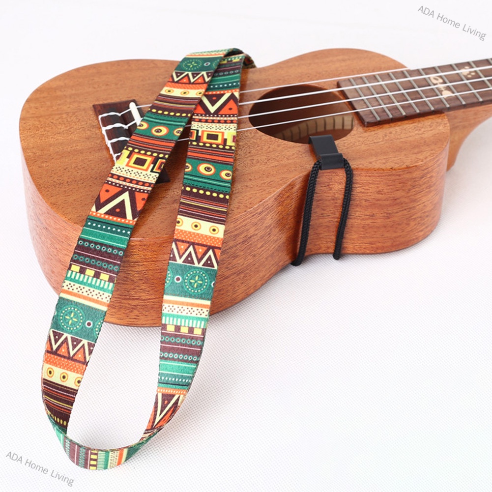 Ethnic Style Ukulele Strap Thermal Transfer Ribbon Guitar Belt ...