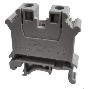 Grippes Terminal Block DIN Rail Type 10mm 5pcs - UK10N(5Pcs) | Shopee ...