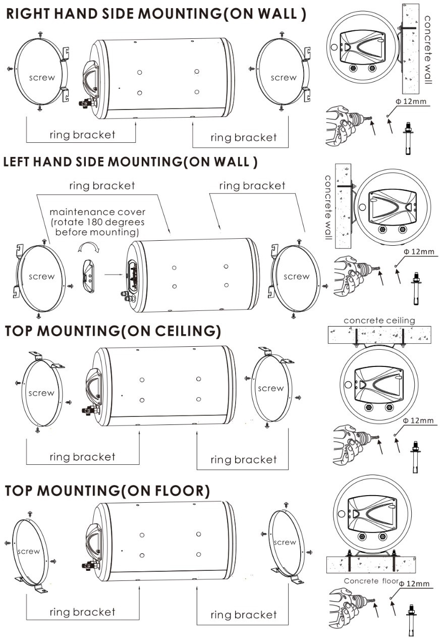 CENTON Multipoint Storage Water Heater - Neptune Series (30, 40, 50, 70 ...
