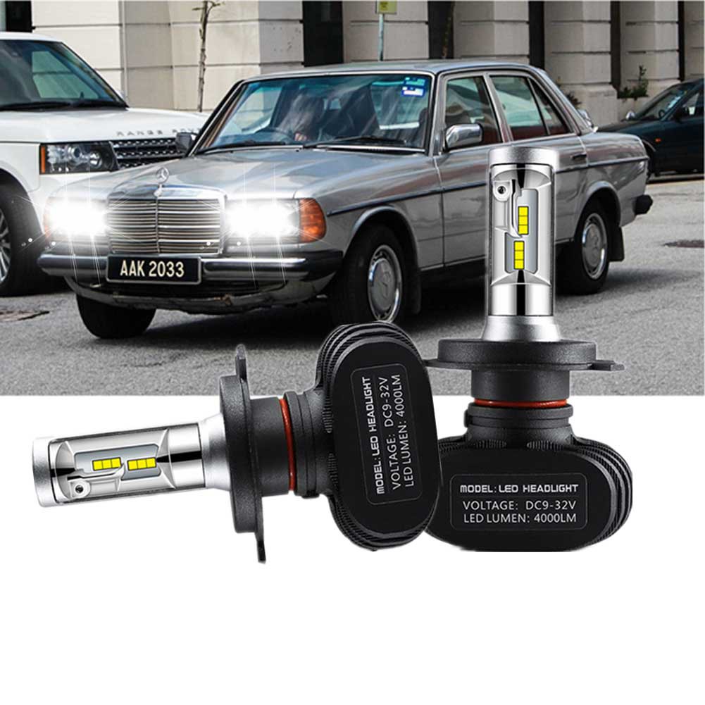 2pc Bright LED Headlight Bulb Conversion Kit for 1976-1986 MERCEDES ...