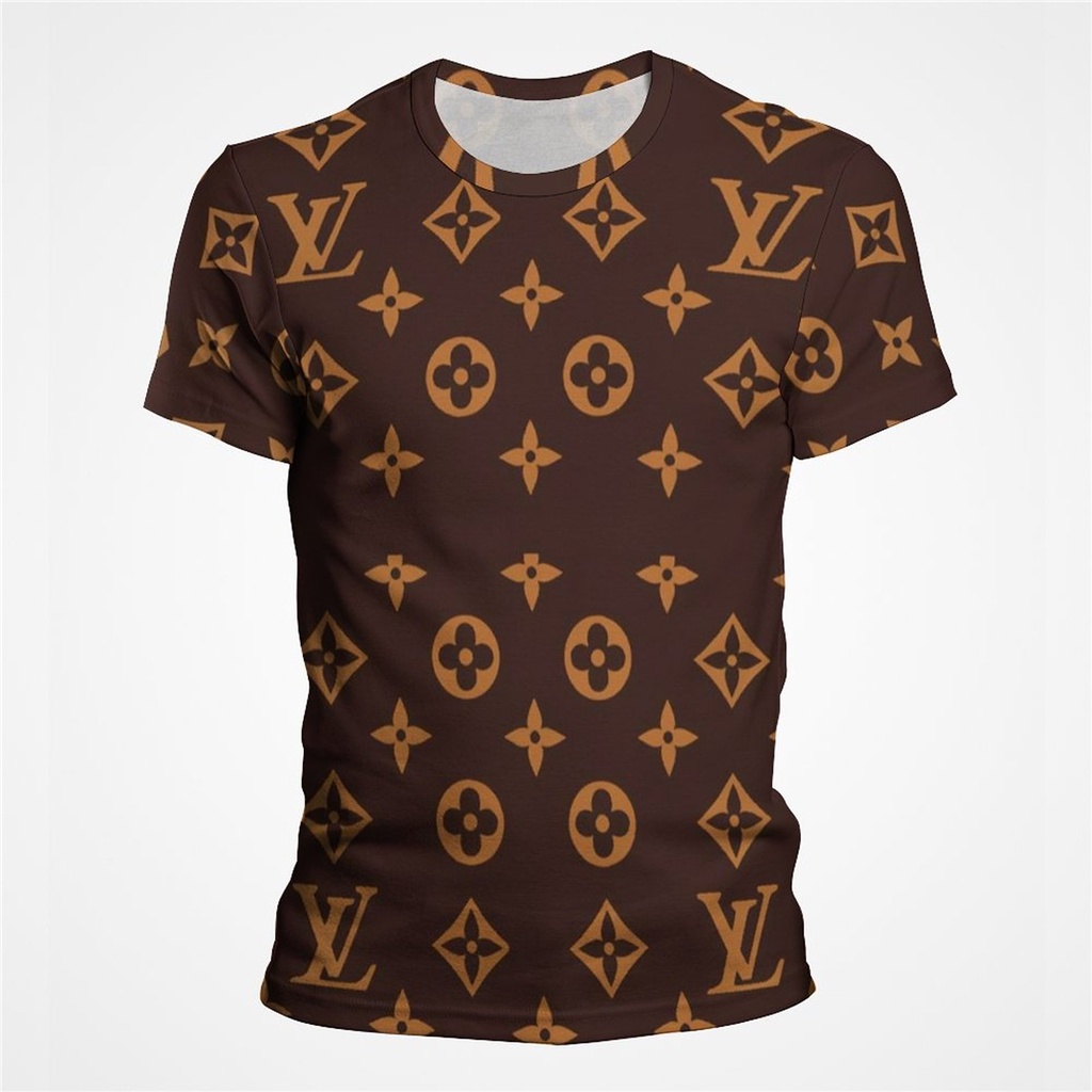 LOUIS VUITTON LV T-Shirt 3D Printed Men Women UNISEX Brand Tee Wear ...