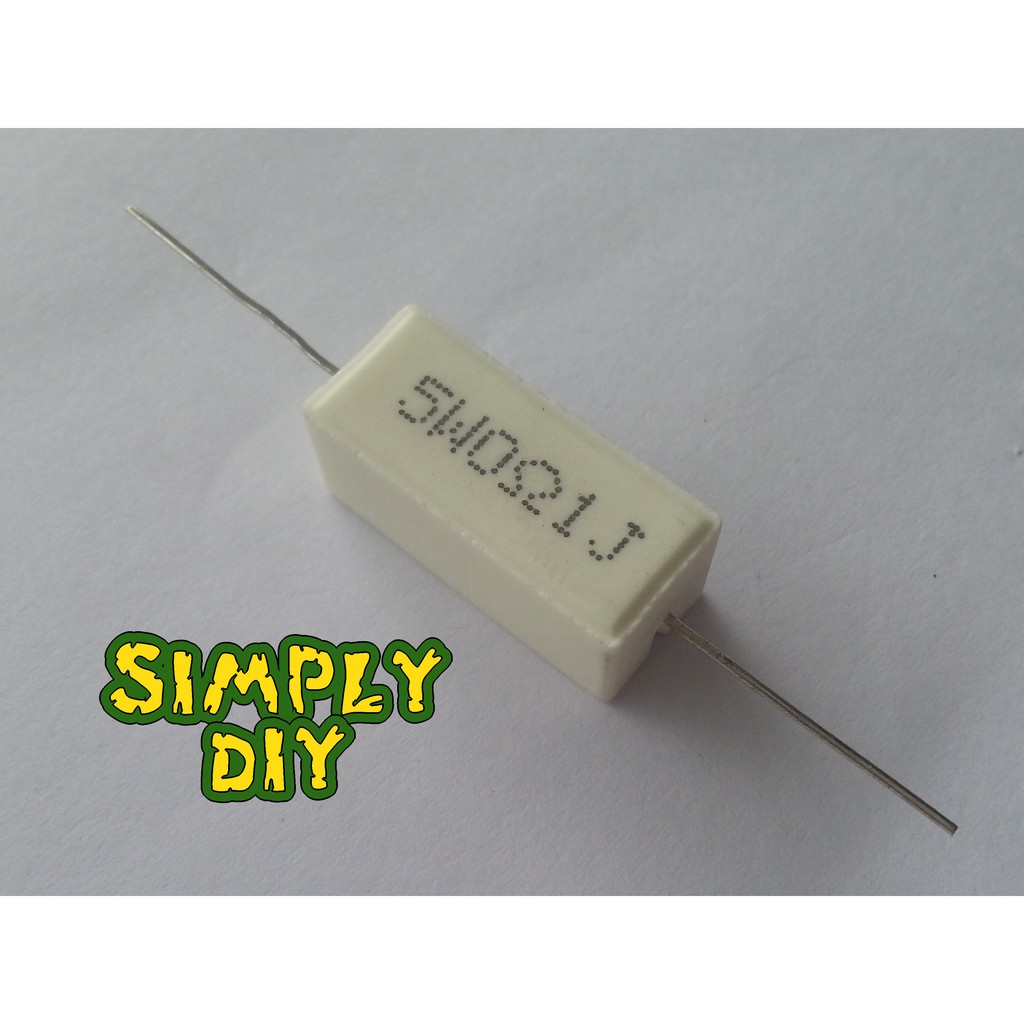 1pcs Cement Resistor 5W 5% 0.1R 0.22R 0.25R 0.33R 0.47R 0.5R 1R 2.2R 4.7R 5R 5.1R 10R 20R ohm ...