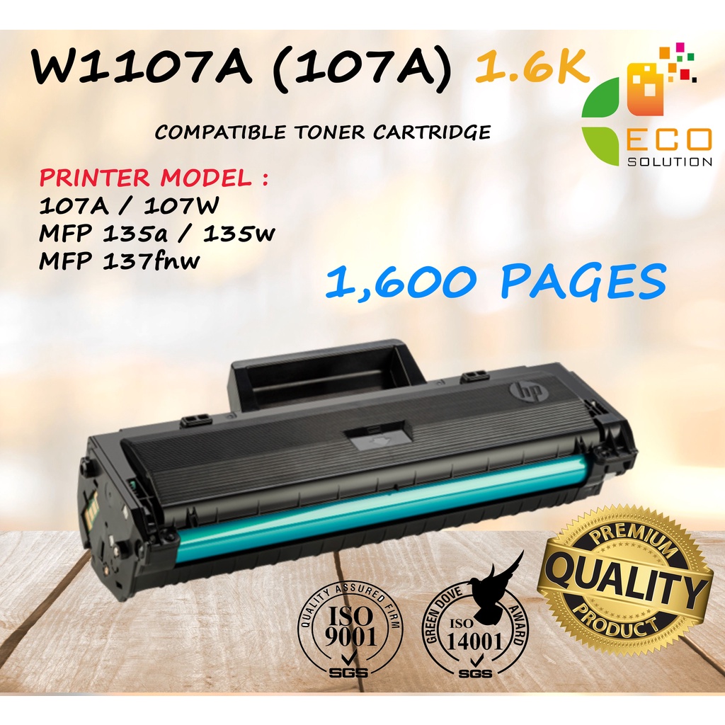 W1107A with Separate Box NEW Compatible Toner Cartridge Laser 1107 107A ...