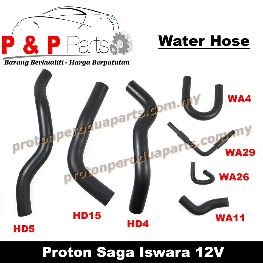 LOOSE - Hose Water Throttle Body Bypass Hos - Proton Saga Iswara 12V ...