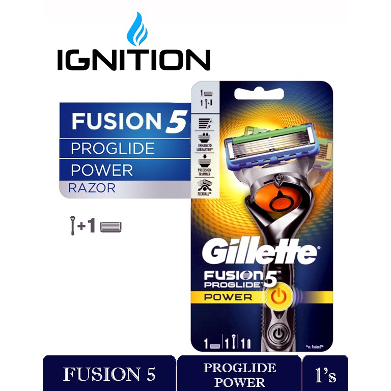 Gillette Fusion 5 ProGlide Power Razor 1's | Shopee Malaysia