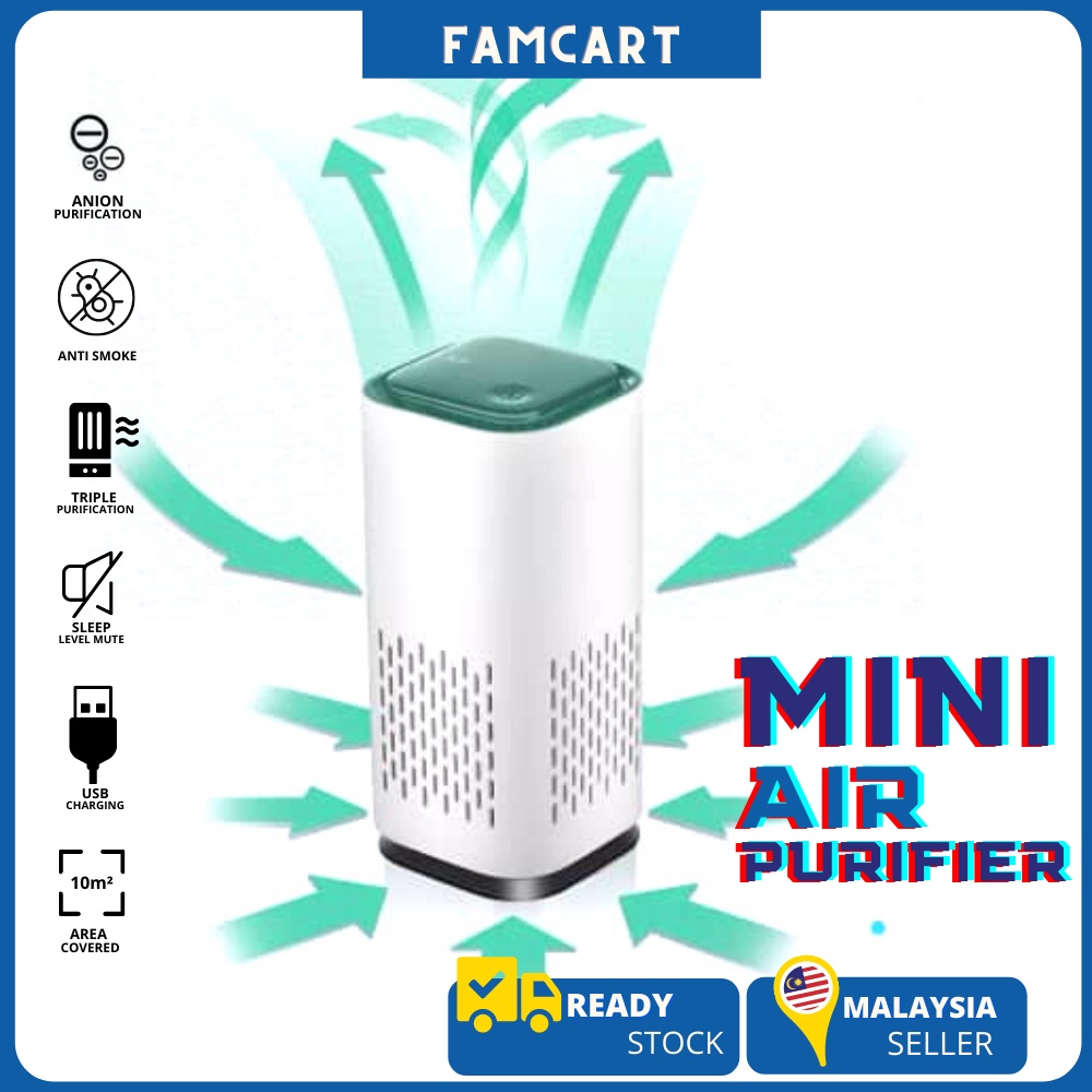 🔥 READY STOCK🔥 Home Fresher Hepa Air Purifier Filter Auto Smoke ...