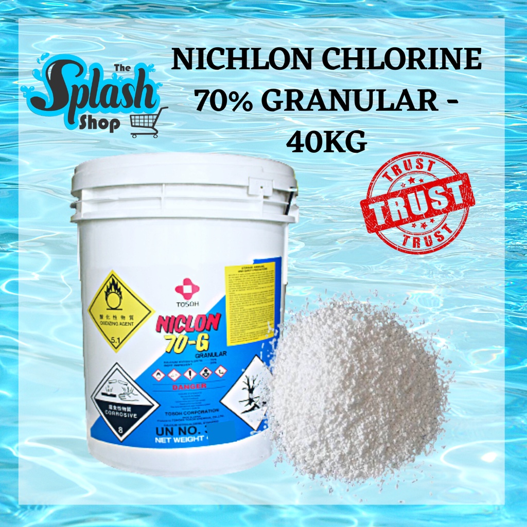 𝐒𝐏𝐋𝐀𝐒𝐇 - [𝐑𝐄𝐀𝐃𝐘 𝐒𝐓𝐎𝐂𝐊] NICLON SWIMMING POOL CHLORINE 70% GRANULAR ...