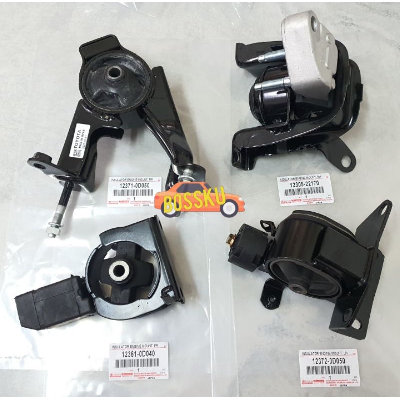 ENGINE MOUNTING SET - TOYOTA ALTIS 2001-2008 ZZE121 1.6 / ZZE122 1.8 ...