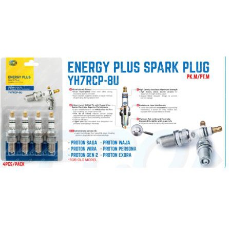 HELLA ENERGY PLUS SPARK PLUG (YH7RCP-8U)(4PCS/SET) | Shopee Malaysia