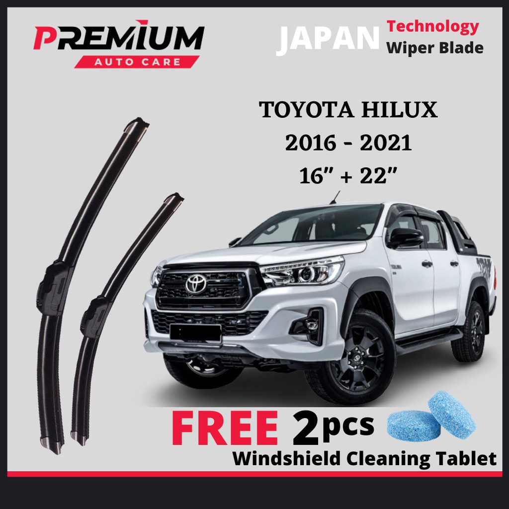🔥 TOYOTA HILUX REVO [2016-2022] PREMIUM WIPER BLADE JAPAN TECHNOLOGY ...