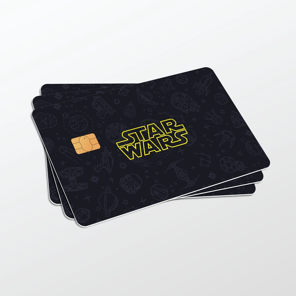 KapzLegacy Star Wars ATM Bank Sticker Card Cover Access Touch n Go Skin ...