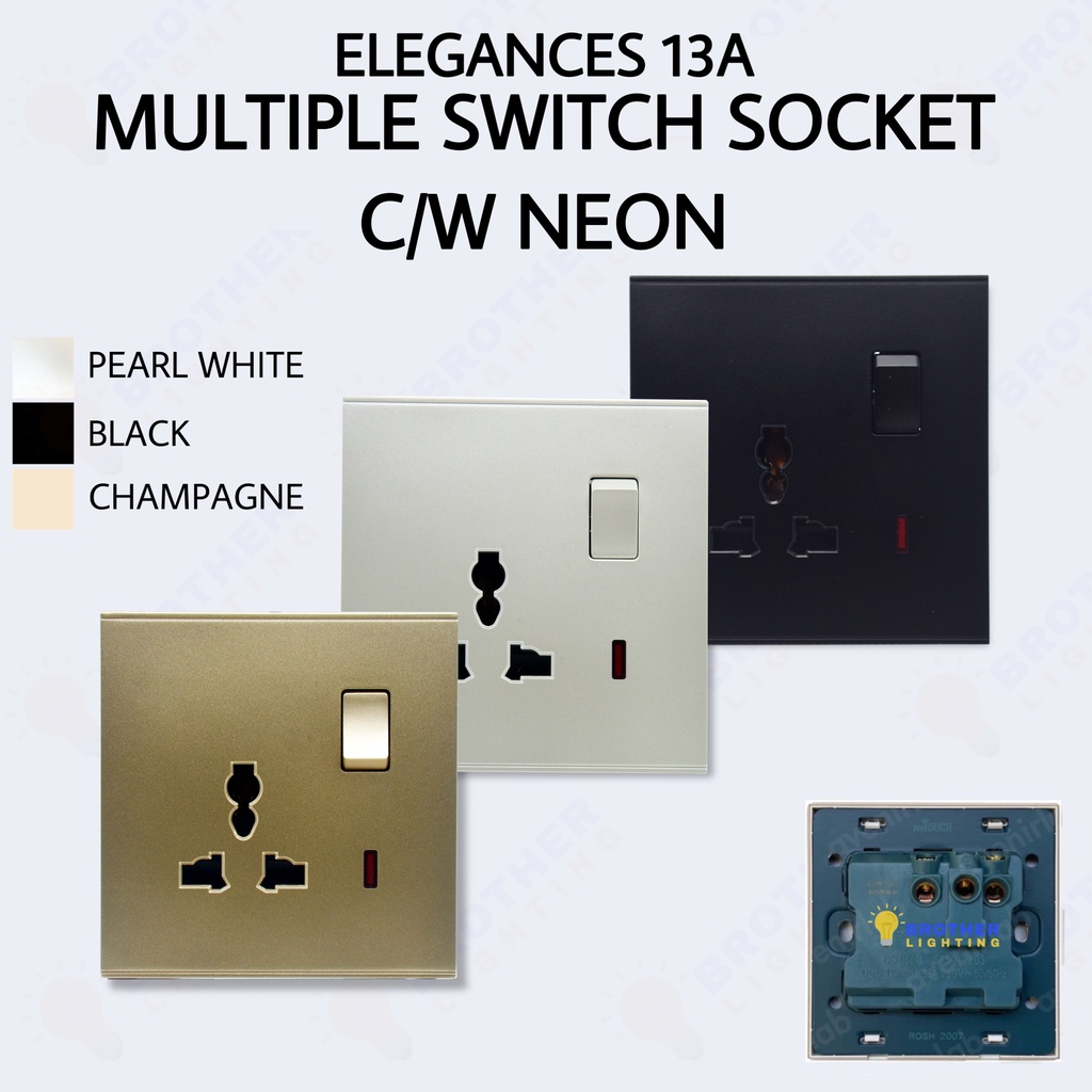 [SIRIM] Retouch Elegance Sense Switch Socket Modern Design Wall Slim ...