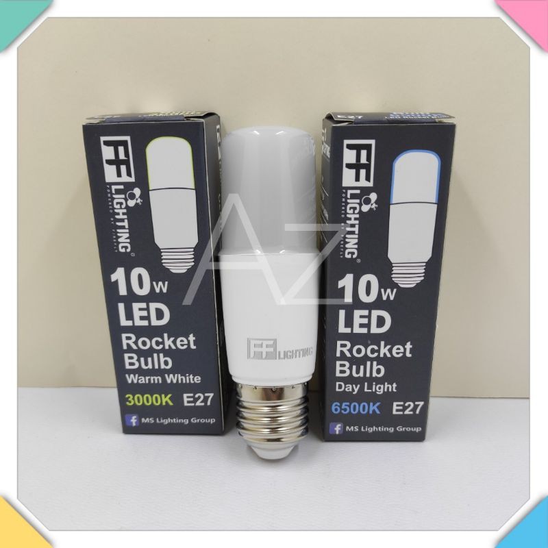 [Ready Stock] FFL 10W/ 15W LED Rocket Bulb E27 Daylight/ Warm White ...