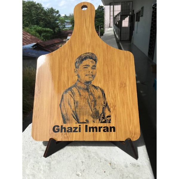 UKIRAN POTRAIT LASER GAMBAR / LASER ENGRAVED POTRAIT WITH PICTURES ...