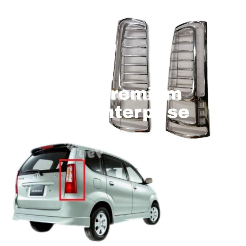 TOYOTA AVANZA REAR TAIL LAMP COVER CHROME | Shopee Malaysia