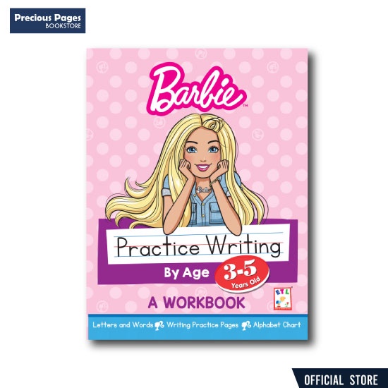 Barbie - Practice Writing By Age 3 -5 Years Old A Workbook | Shopee ...