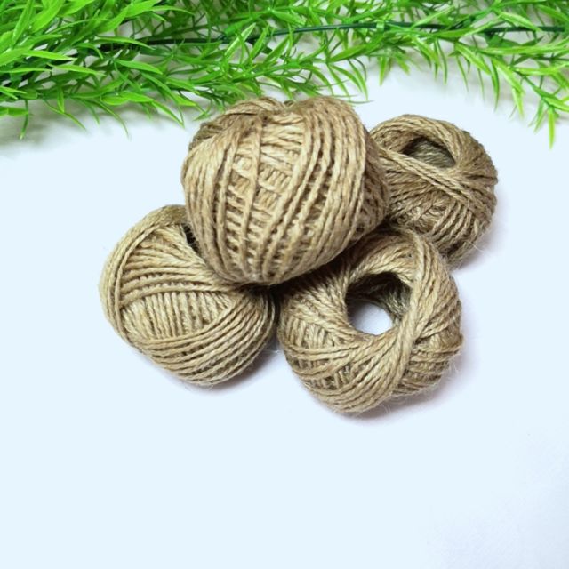 Ready Stock Brown Jute Hemp Rope Twine String Gunny Thread Linen Rope ...