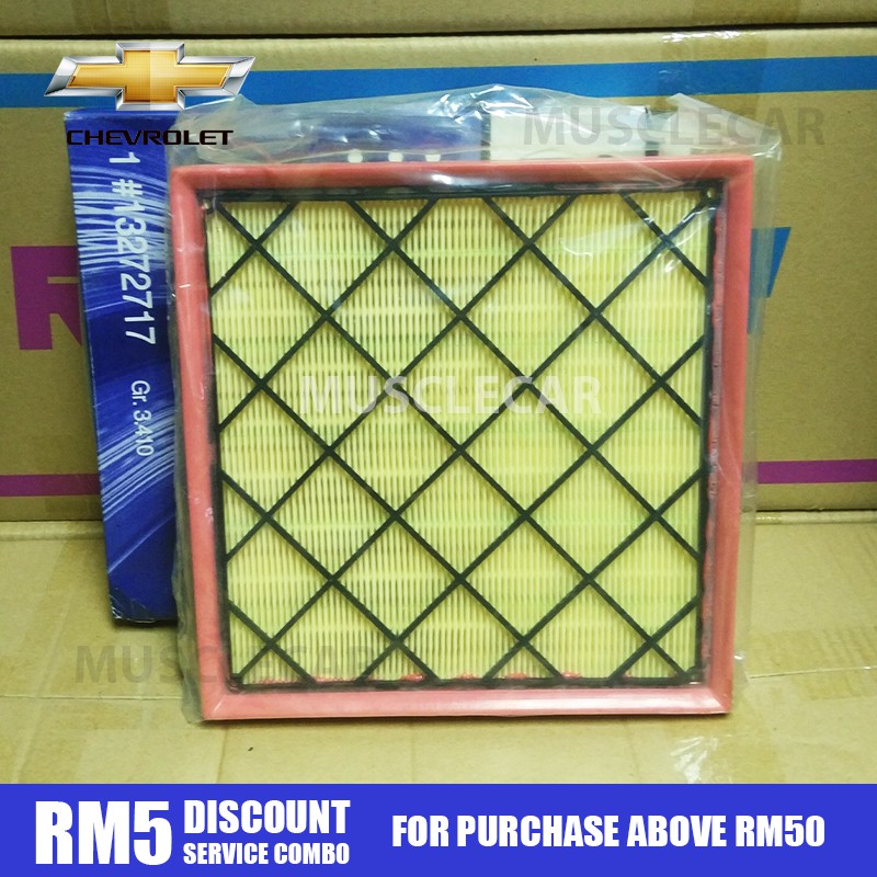 CHEVROLET CRUZE ORLANDO 1.8 AIR FILTER 13272717 | Shopee Malaysia