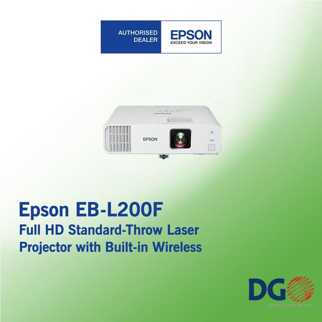Epson EB-L200F Full HD Standard-Throw Laser Projector with Built-in ...