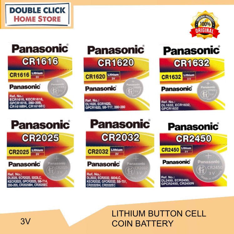 Genuine Panasonic Lithium Battery Button Cell coin Battery 3V | Shopee ...