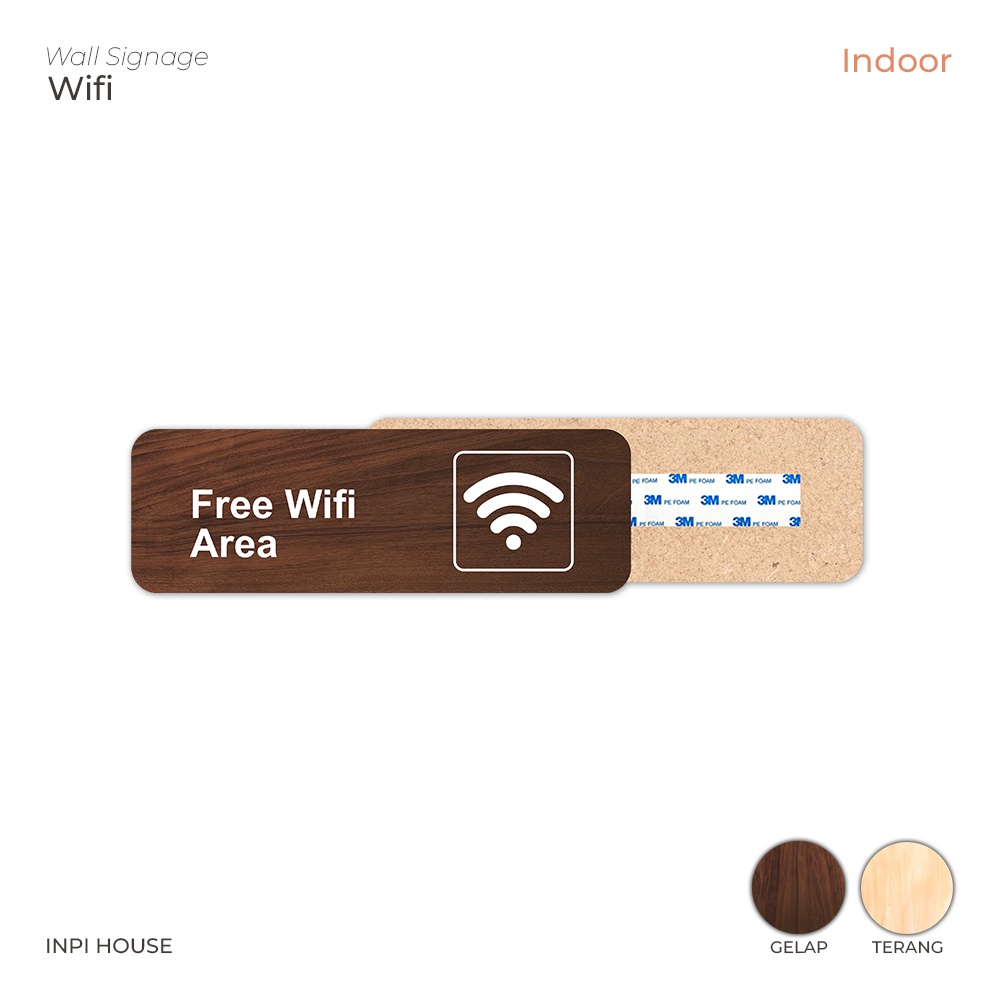Free Wifi Area Sign - Mini Sign Free Wife Area | Shopee Malaysia