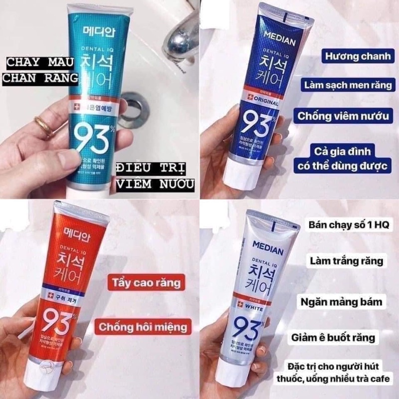 Median 93% Korean Toothpaste 120g | Shopee Malaysia
