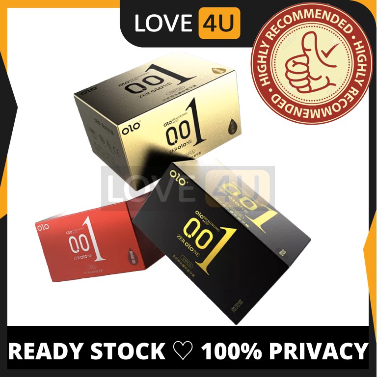 LOVE4U Original OLO Condom 0.01mm Thinnest OLO Kondom 0.01 Natural Latex Delay Kondom Paling ...