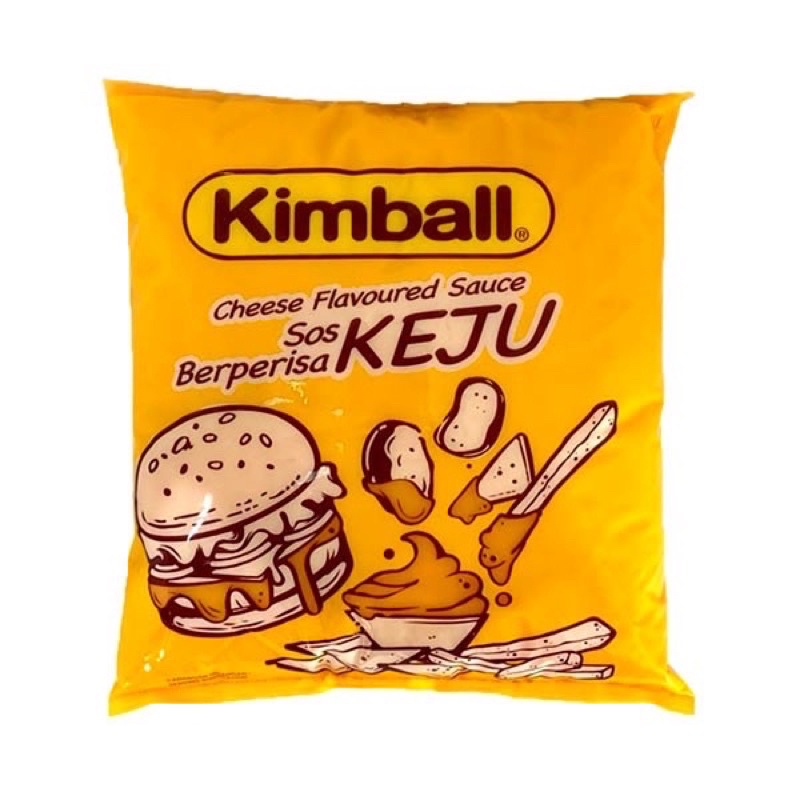 Kimball Cheese Flavoured Sauce Refill Pack Pouch 1kg / Sos Keju ...