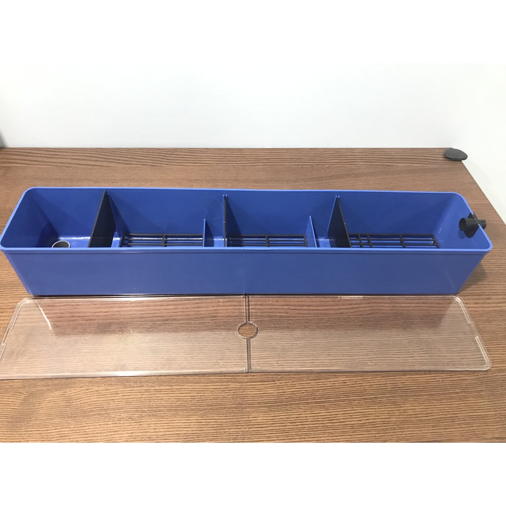 Premium Top Filter Box for Aquarium (27" x 5" x 4.5'') (Blue, Grey ...