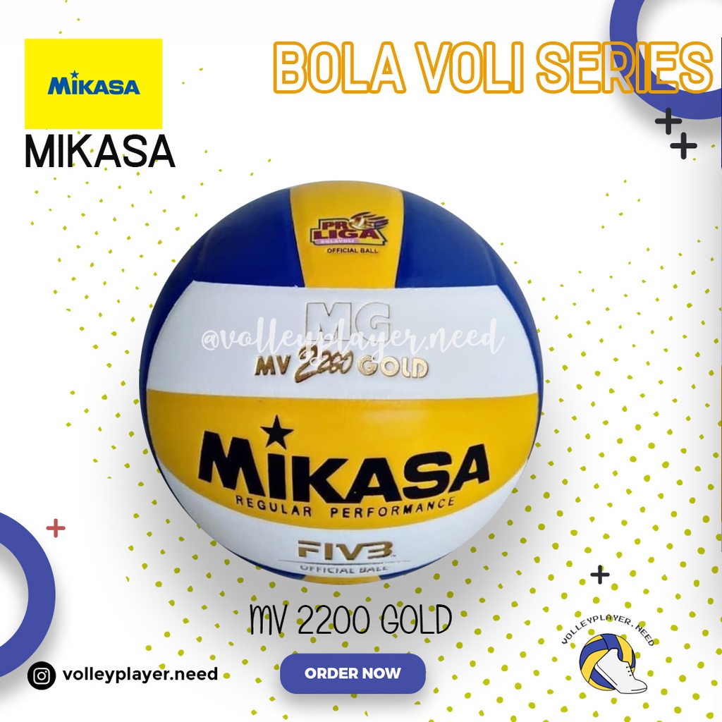MIKASA VOLLEYBALL (MV 2200 GOLD) | Shopee Malaysia