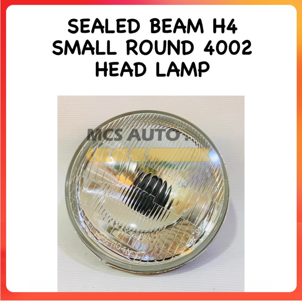 SEALED BEAM BIG SMALL ROUND LAMP SPOTLIGHT LAMPU DEPAN LORRY LORI 4002 ...