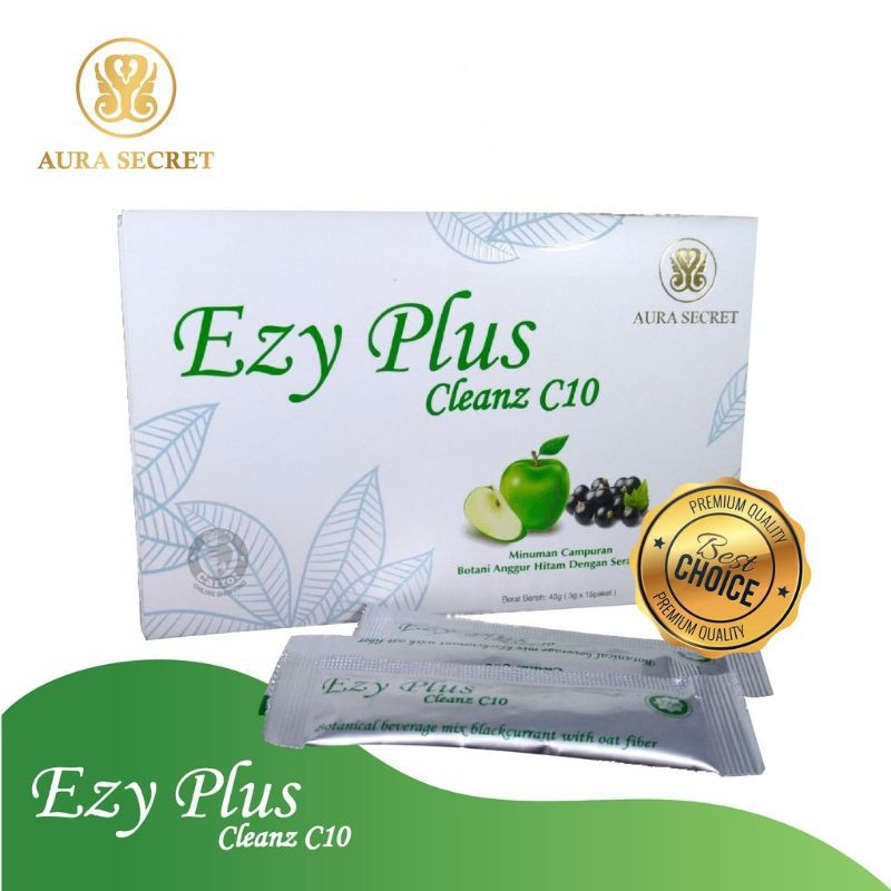 Ezy Plus Clean C10- Aura Secret Detox Fiber Apple Blackcurrant Flavour ...