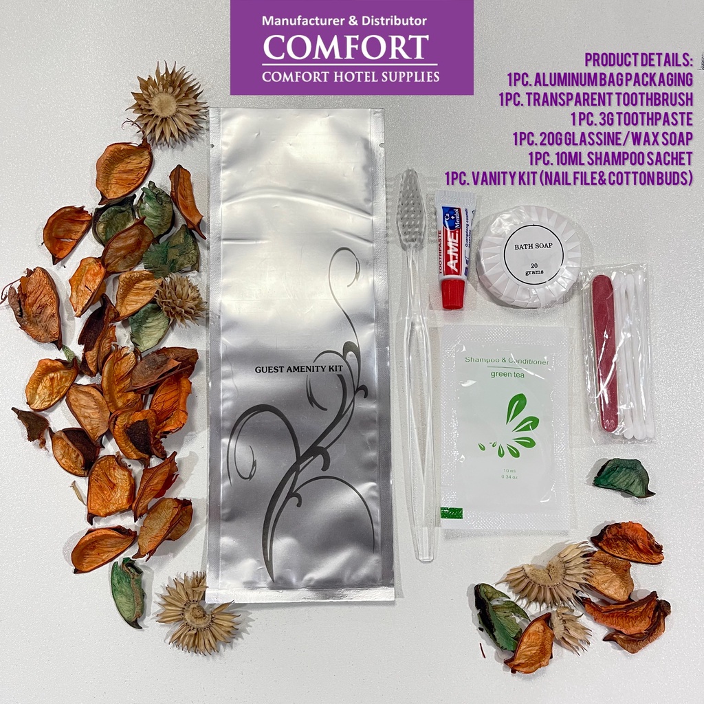 Comfort Homes Supplies Guest Amenity Kit in Aluminum Plastic Packaging ...