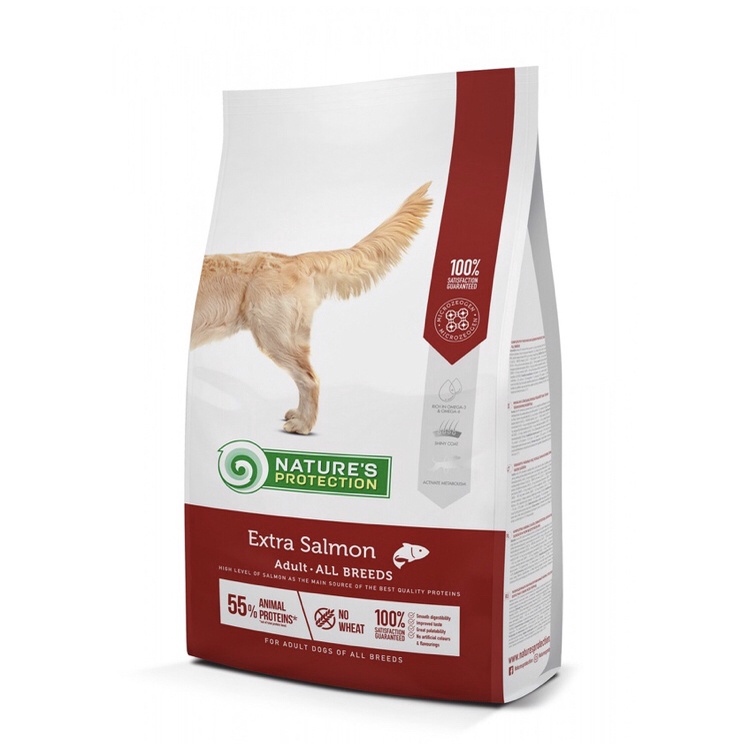 Nature's Protection "Extra Salmon" All Breeds Adult dog food - 12kg ...