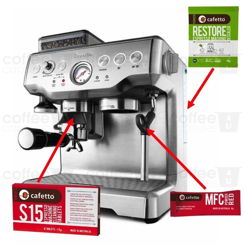 cleaning coffee machine Cafetto S15 Espresso Machine Cleaning Tablets Coffee Machine Cleaning ...