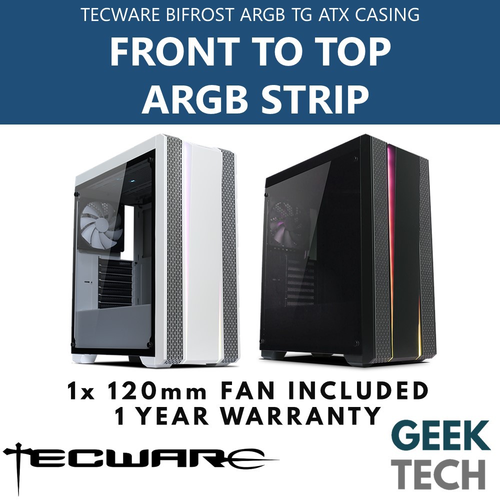 TECWARE Bifrost ARGB Tempered Glass ATX Gaming Case | Shopee Malaysia