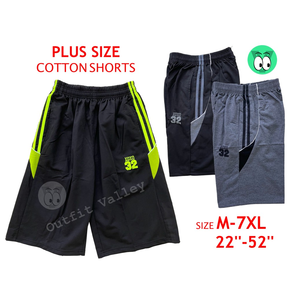PLUS SIZE Cotton Short Pants / Knee Level Short Pants Size M - 7XL ...